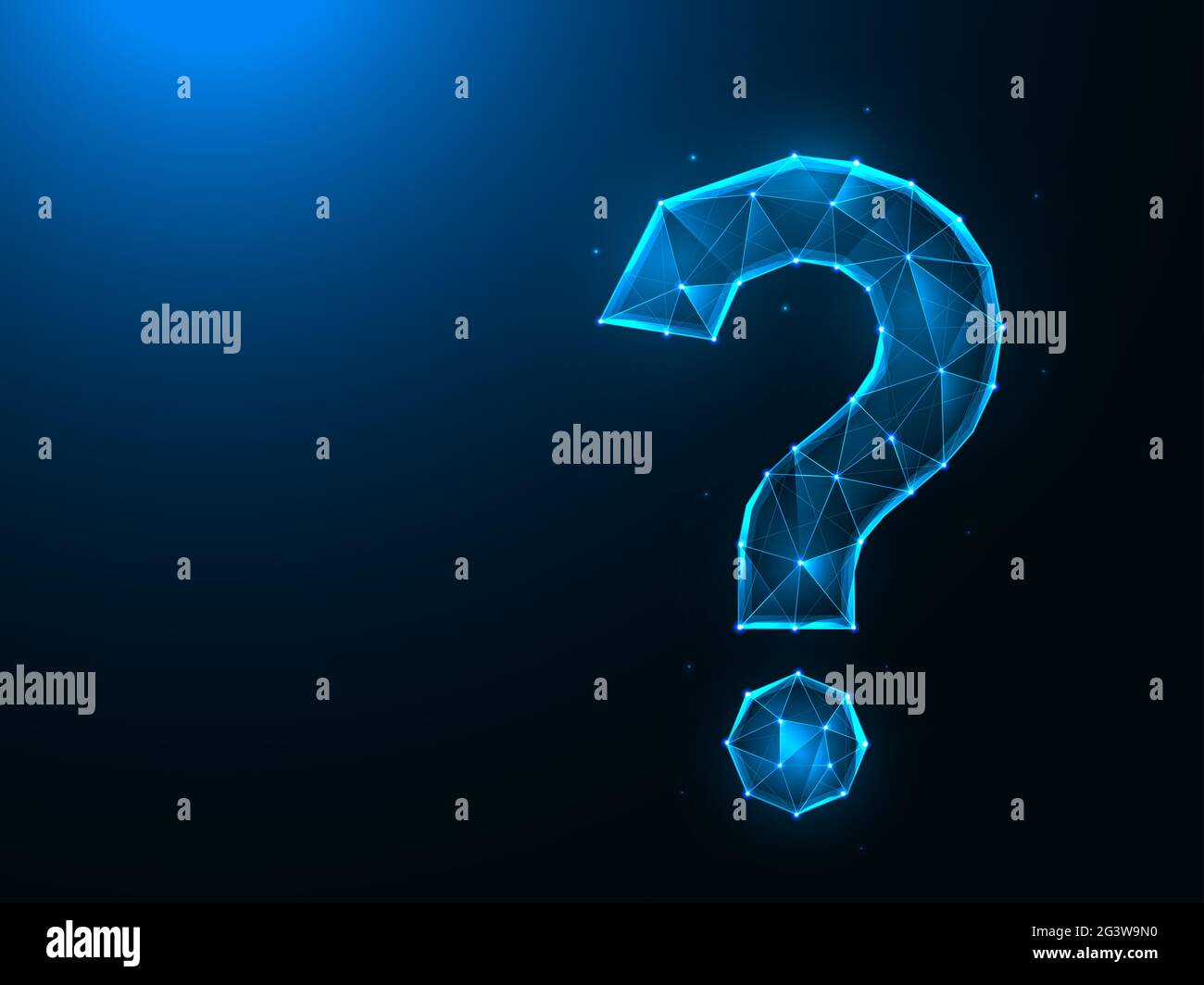 Question mark low poly design. Punctuation mark, question polygonal ...