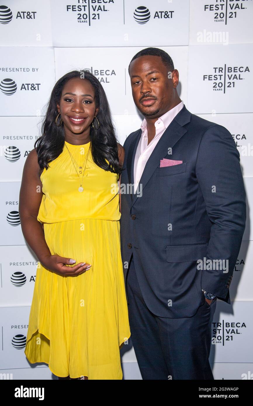 Abby Phillip and Marcus Richardson attend the Let's F*****g Go ...