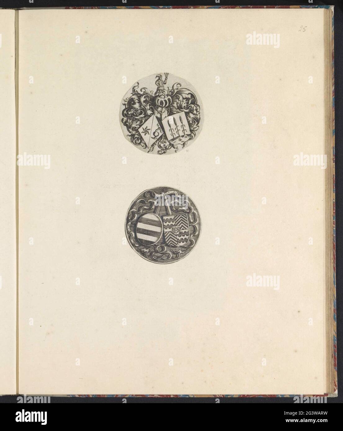 Two weapons. Two performances on an album magazine. At the top a weapon ...