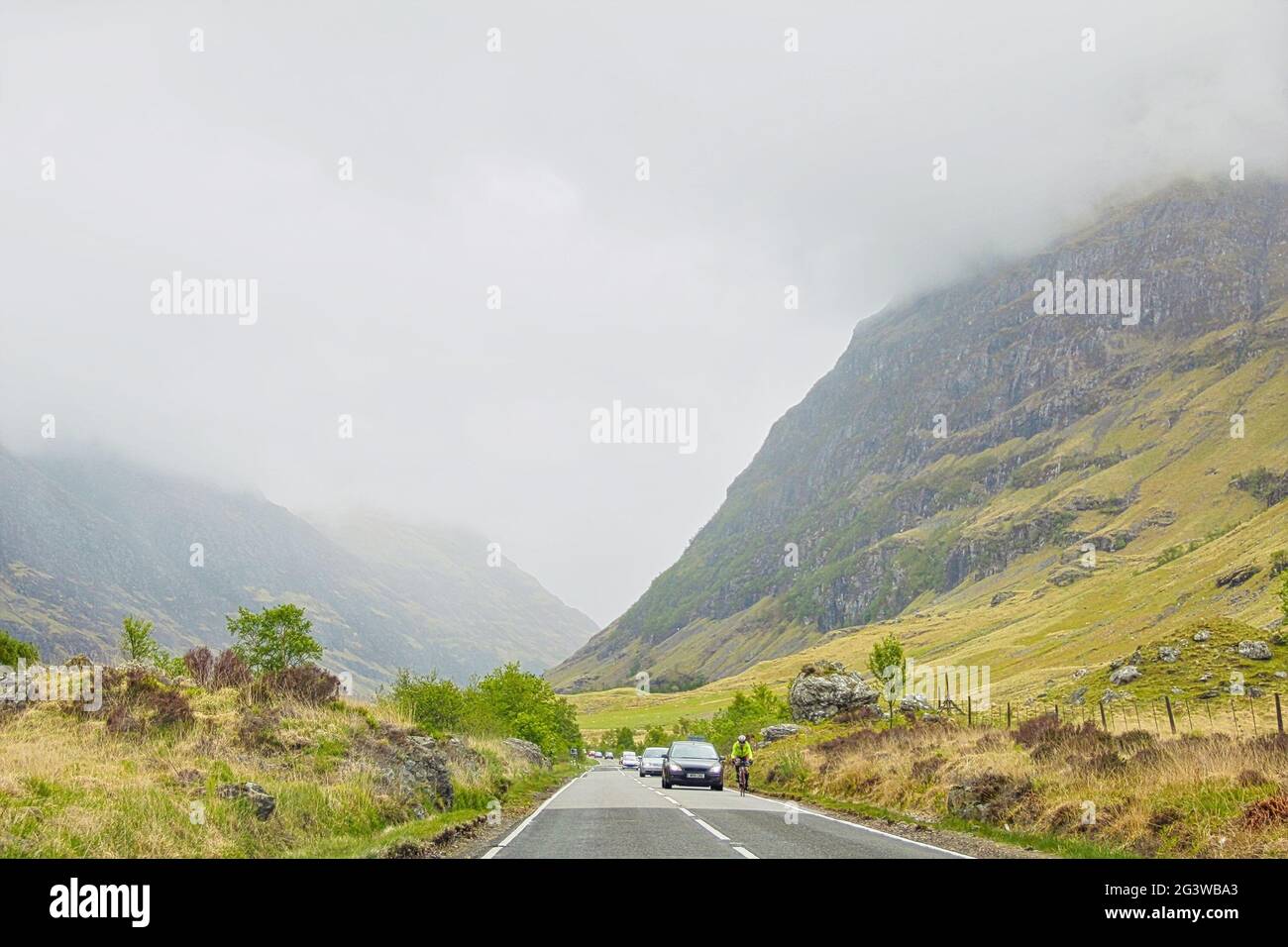 A82 road across Scottish Highlands in Scotland, United Kingdom Stock ...