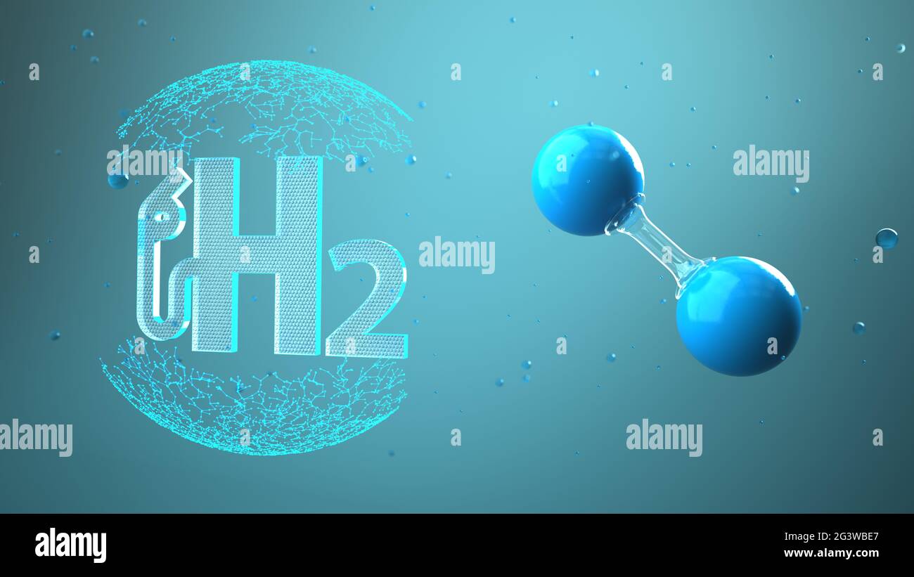 H2 Molecule Gas Pump Stock Photo - Alamy