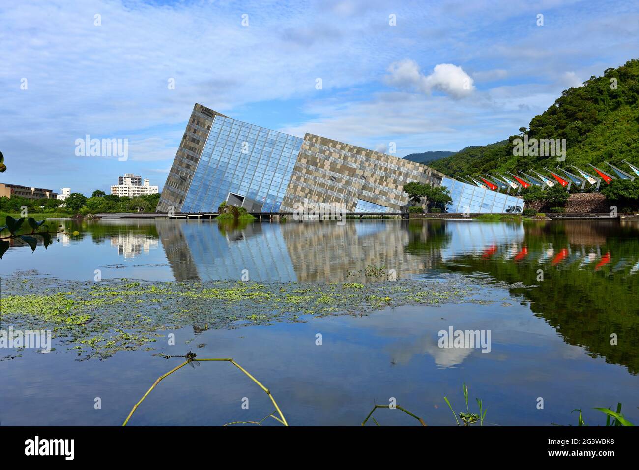 Lanyang Museum in Yilan, Taiwan, The design was inspired by the cuestas ...
