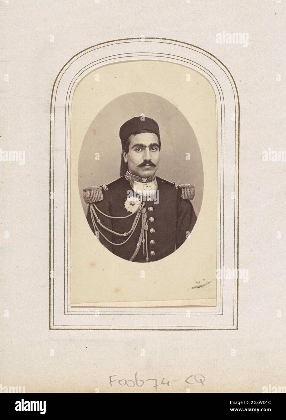 Portrait of Mustapha Ben Ismaïl, Tunisian General and Minister. Part of ...