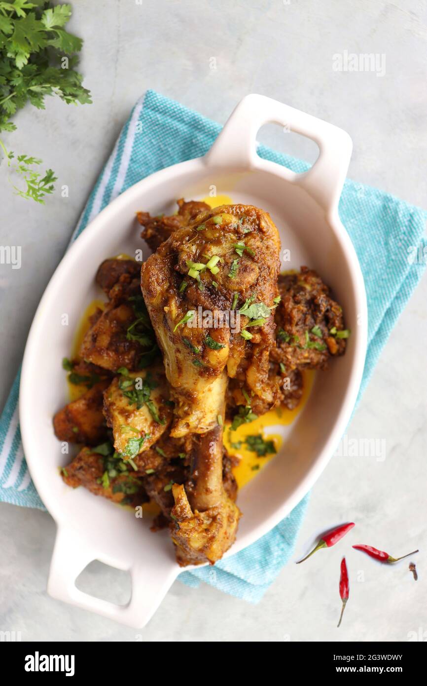 Chicken Tava fry or dry fry. A popular Indian Tawa Murg served in a ...