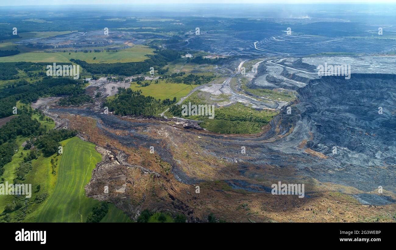 Mining landslide hi-res stock photography and images - Alamy