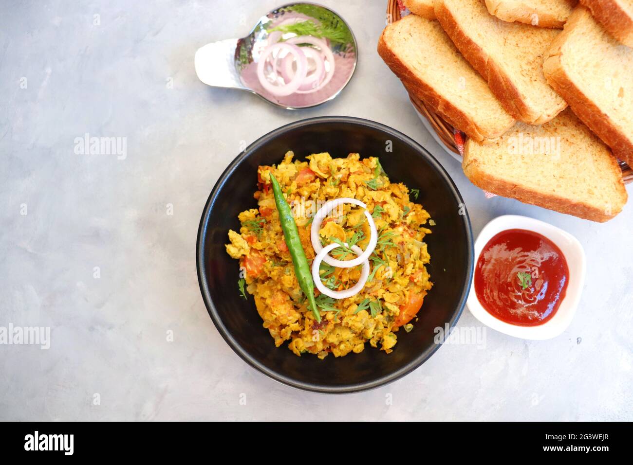Indian Breakfast Dish - Parsi Akuri or Anda Bhurji or Indian spicy ...