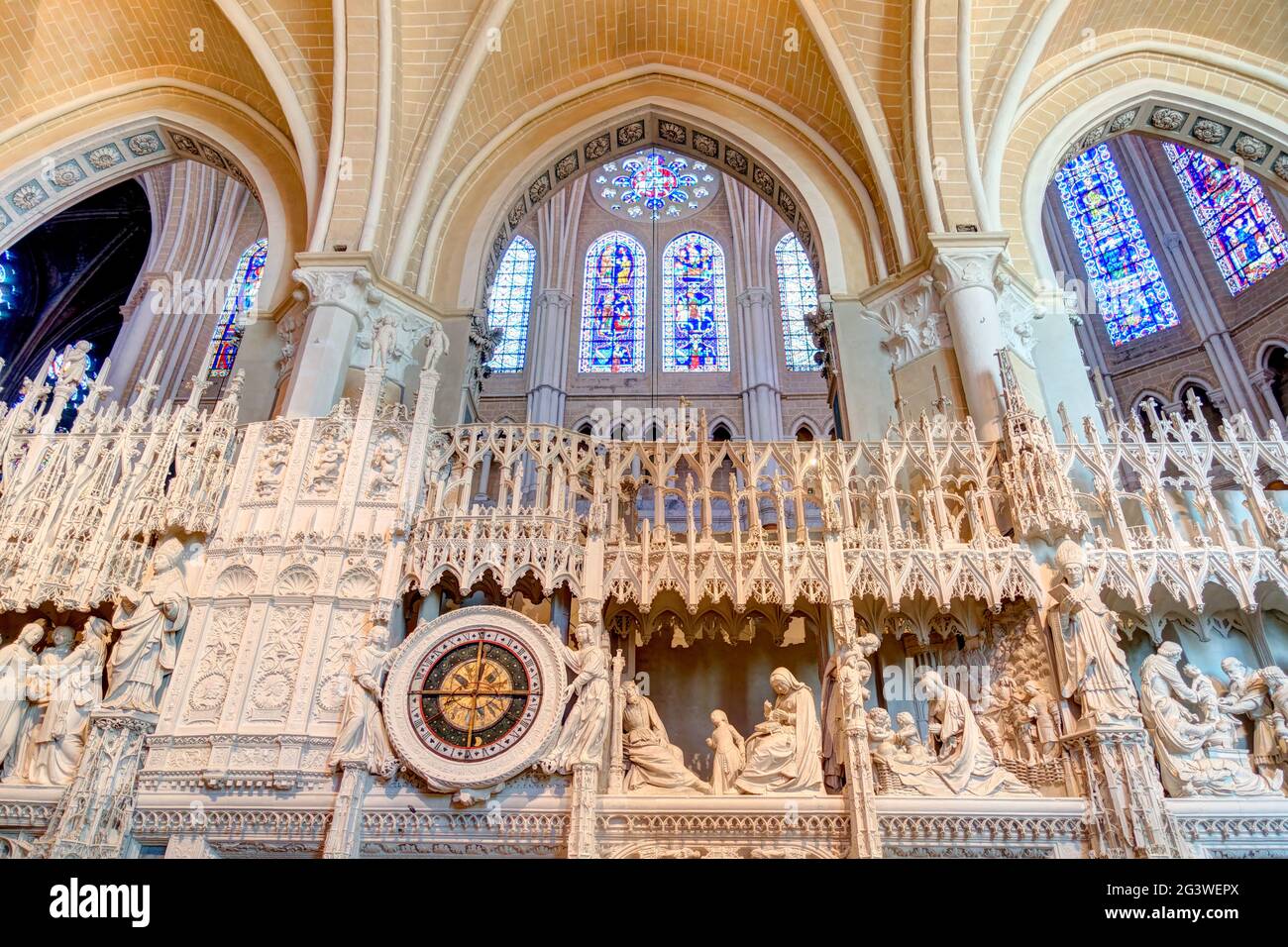 Chartres cathedral altar chartres france hi-res stock photography and ...