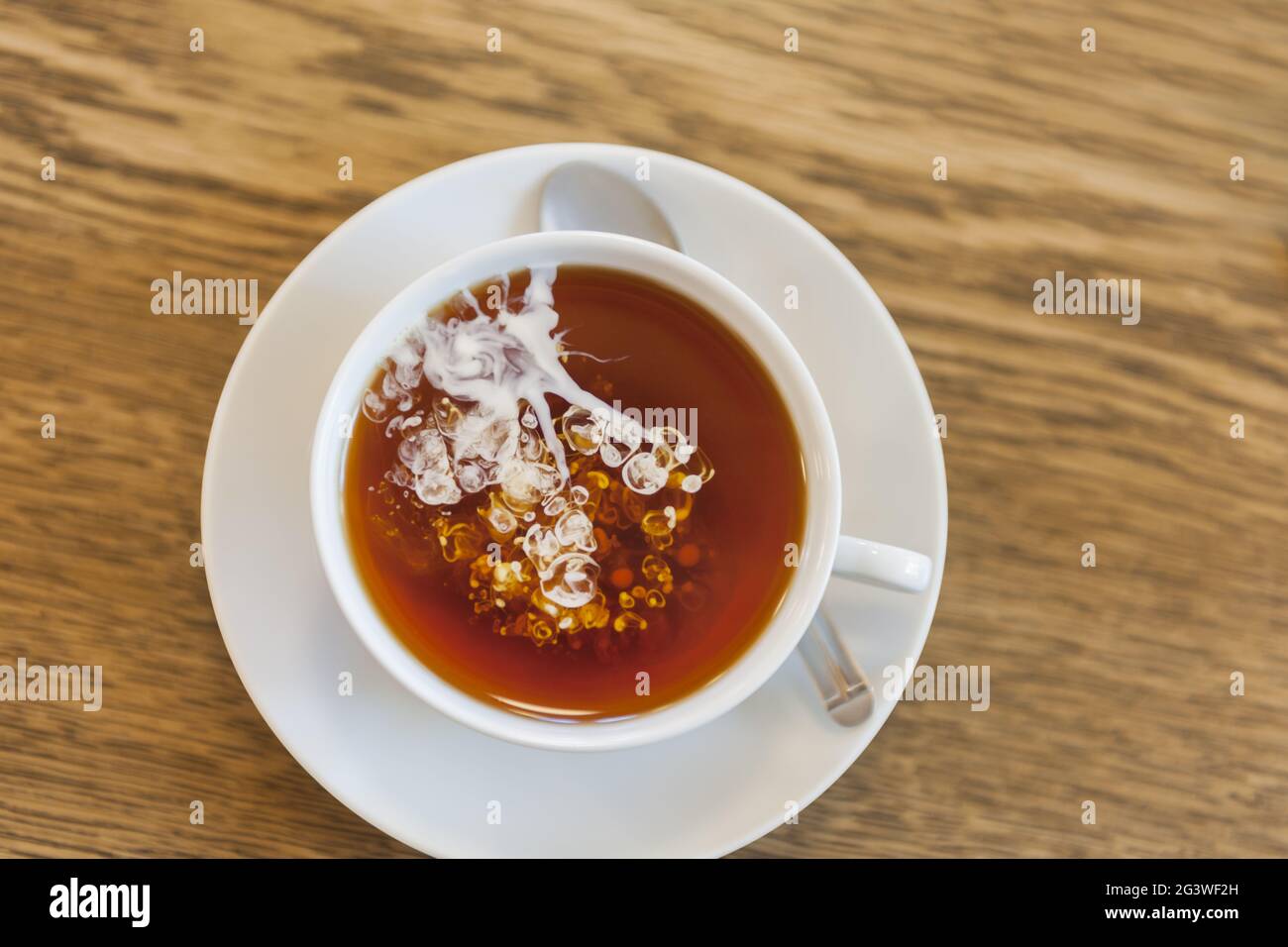 Cream tea top view hi-res stock photography and images - Alamy