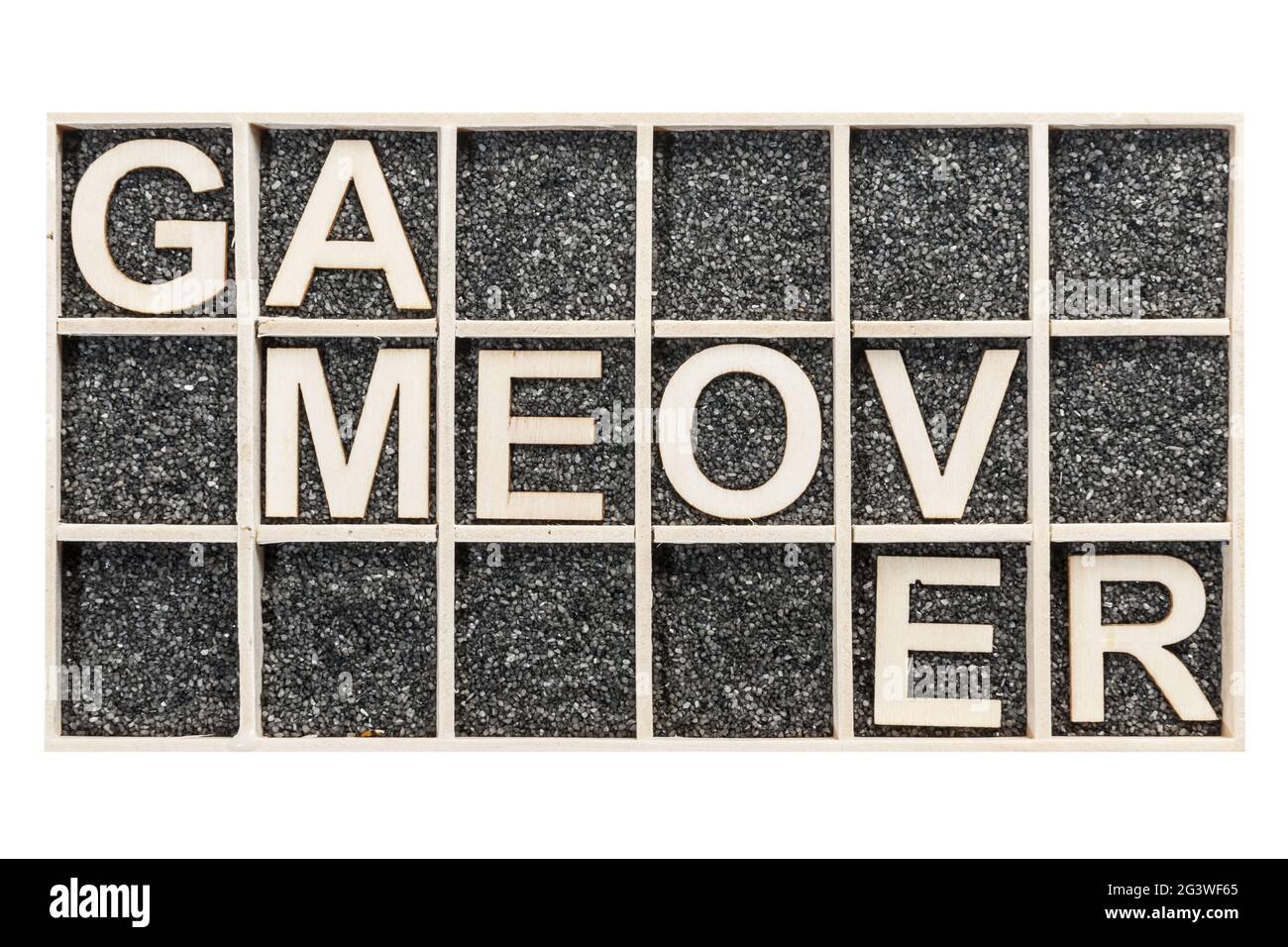 Game over font hi-res stock photography and images - Alamy