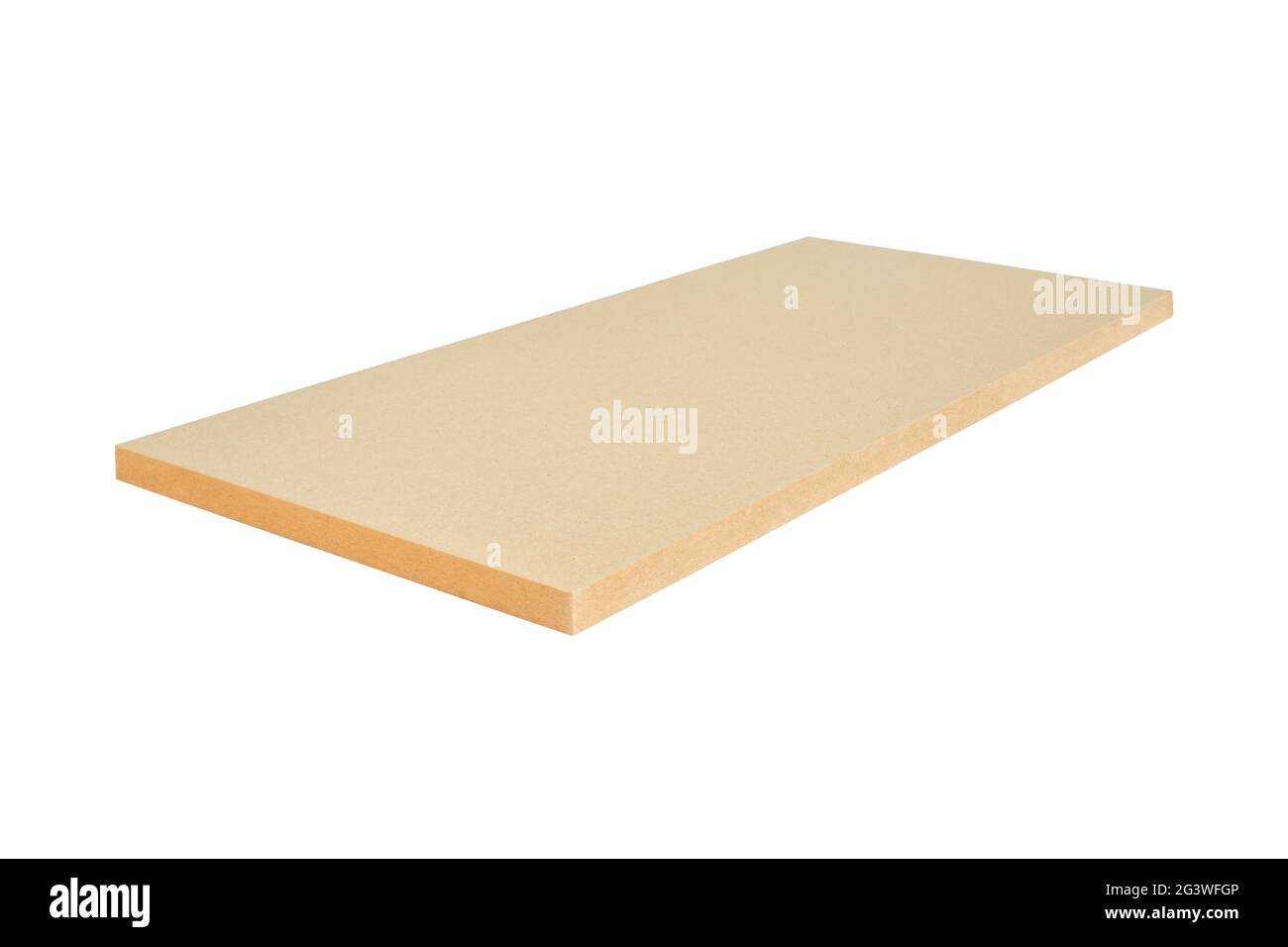 Wooden ecological plate for thermal insulation isolated on a white ...