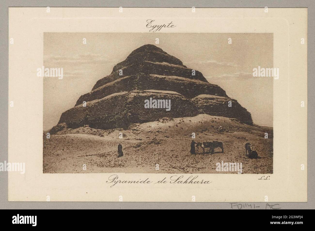 Pyramid of Sakkara in Egypt; Pyramid the Sakkara. Part of photo album ...