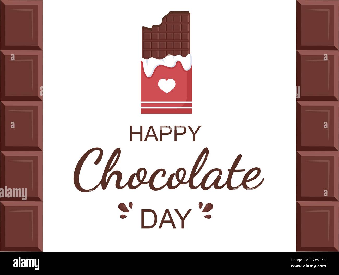 Happy Chocolate Day Celebration Vector Illustration. Suitable For ...