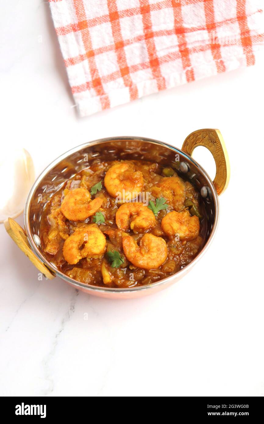 Prawns masala Cut Out Stock Images & Pictures - Alamy