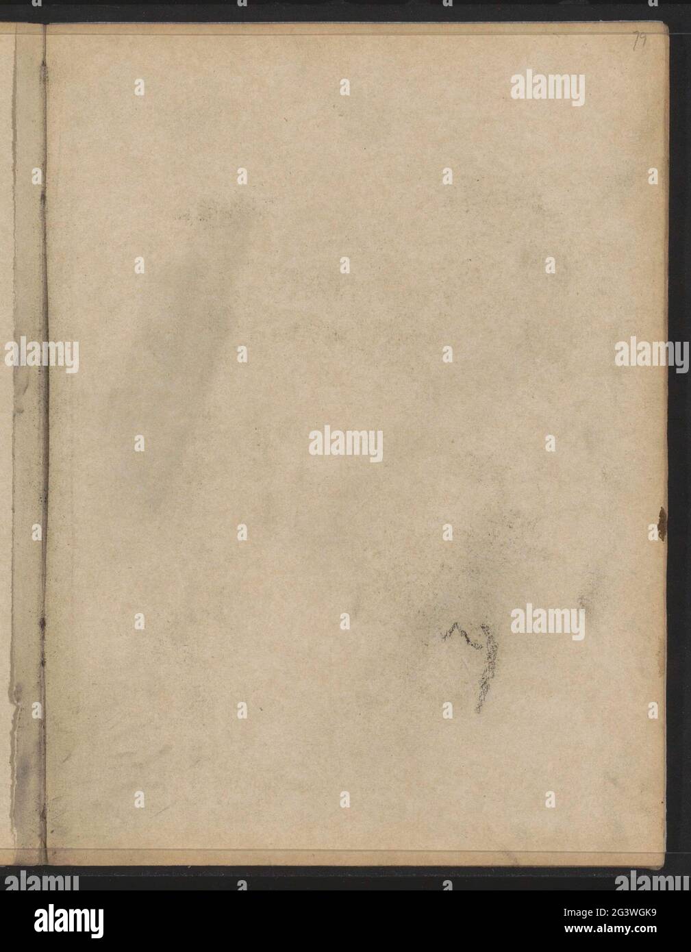 Abklatsch of a chalk drawing. Page 79 From a sketchbook with 43 sheets ...