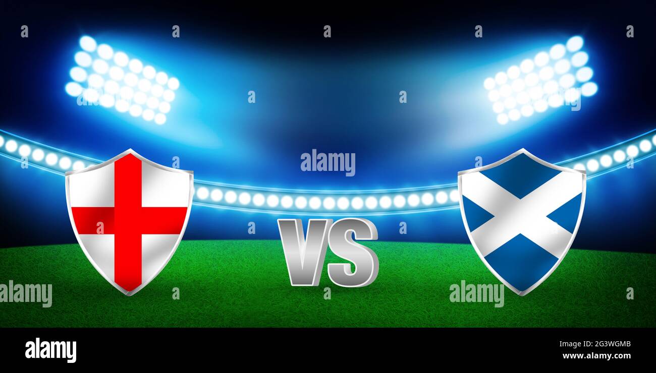 England Vs Scotland Match and competitions concept Backdrop with ...