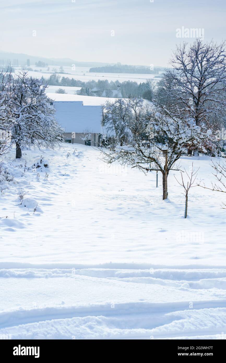 Beautiful nature scenery white snow hi-res stock photography and images ...