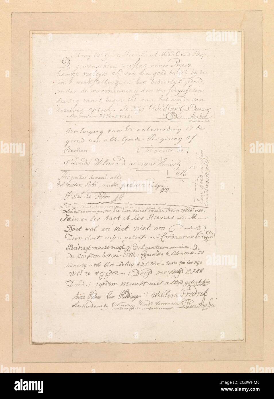 Manuscripts. Leaf with different printed manuscripts Stock Photo - Alamy