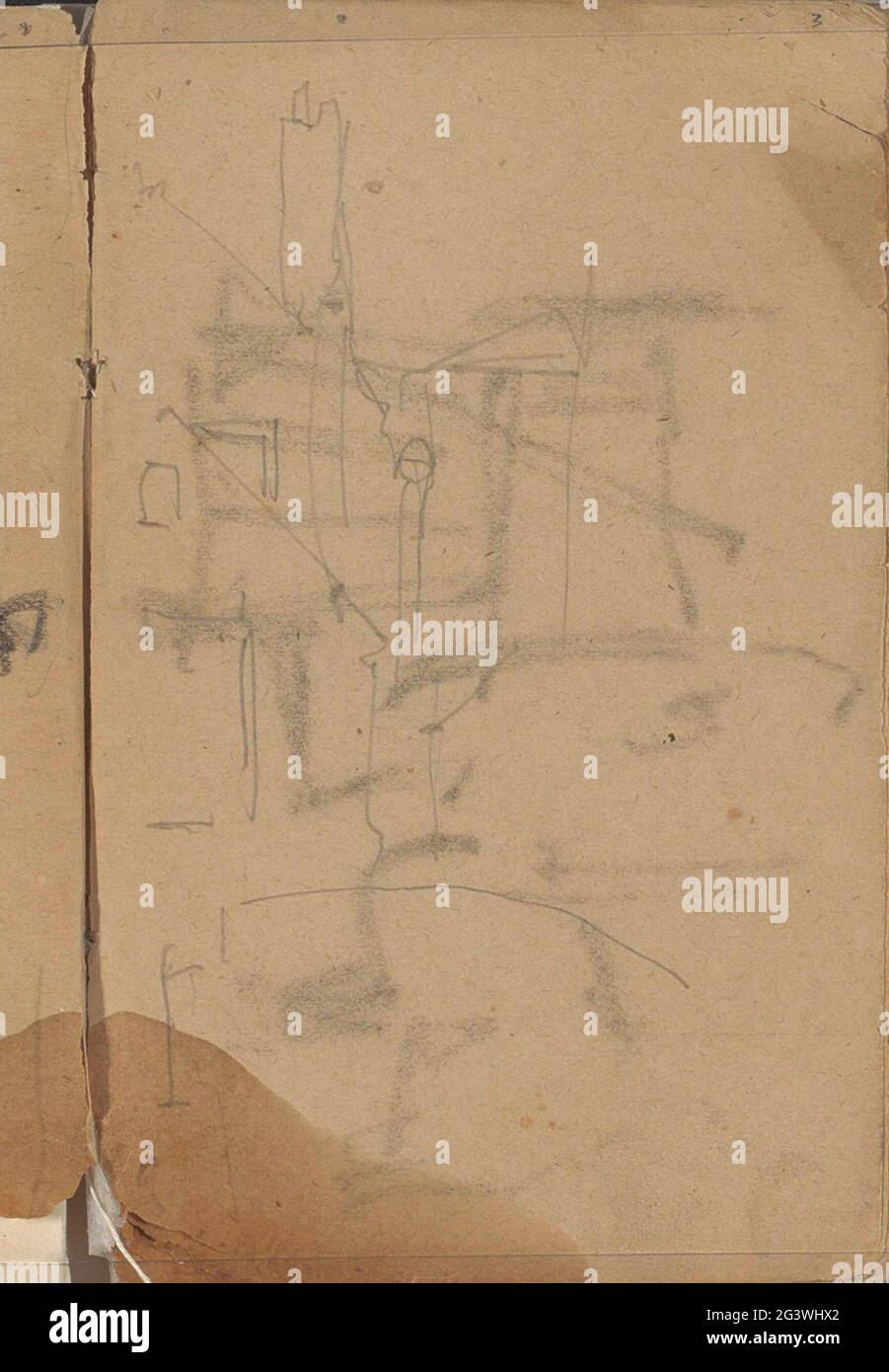 Houses. Houses. Page 3 From a sketchbook with 70 sheets Stock Photo - Alamy