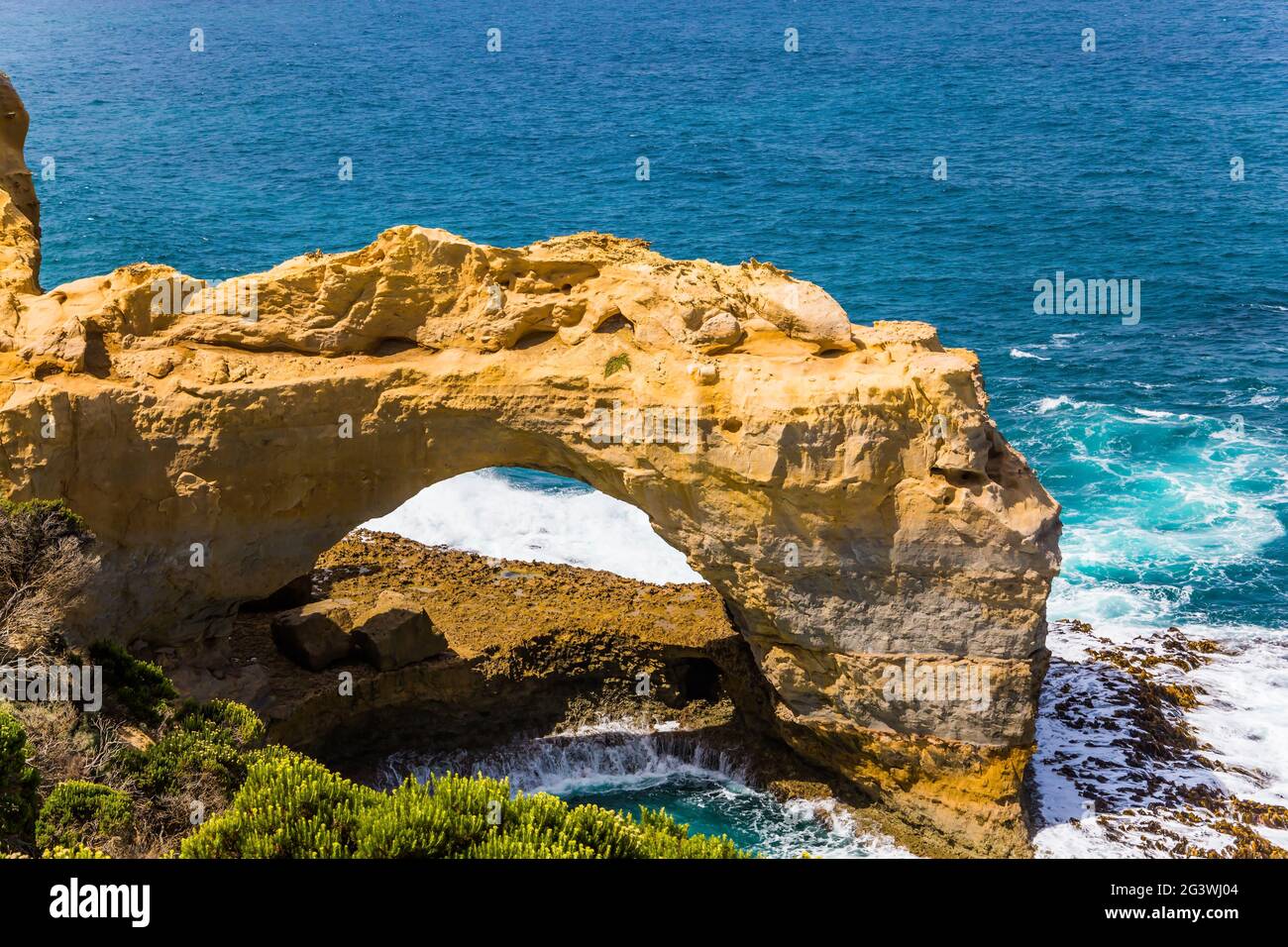 Pacific coast - bays, rocks and arches Stock Photo - Alamy