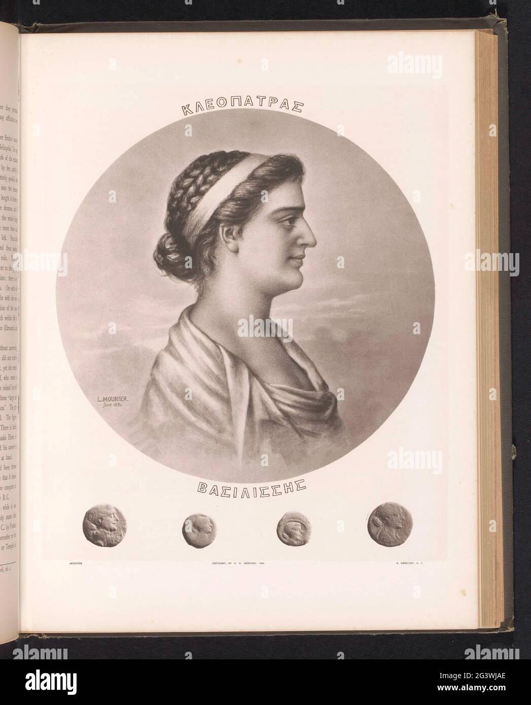 Photo production of a drawing, representing a fictional portrait of ...