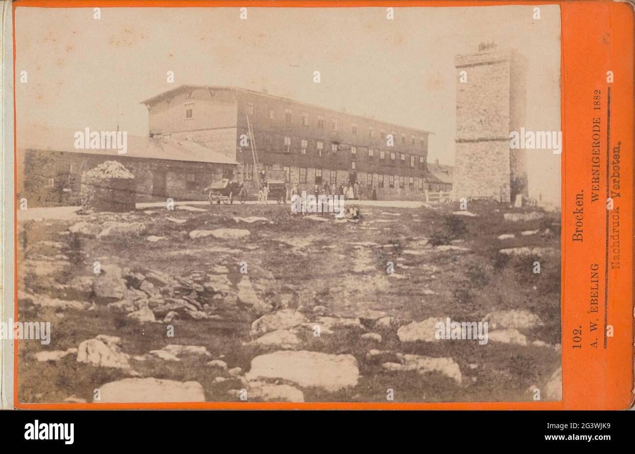 Buildings on the brocken mountain in the Harz; Brocken. Part of album ...