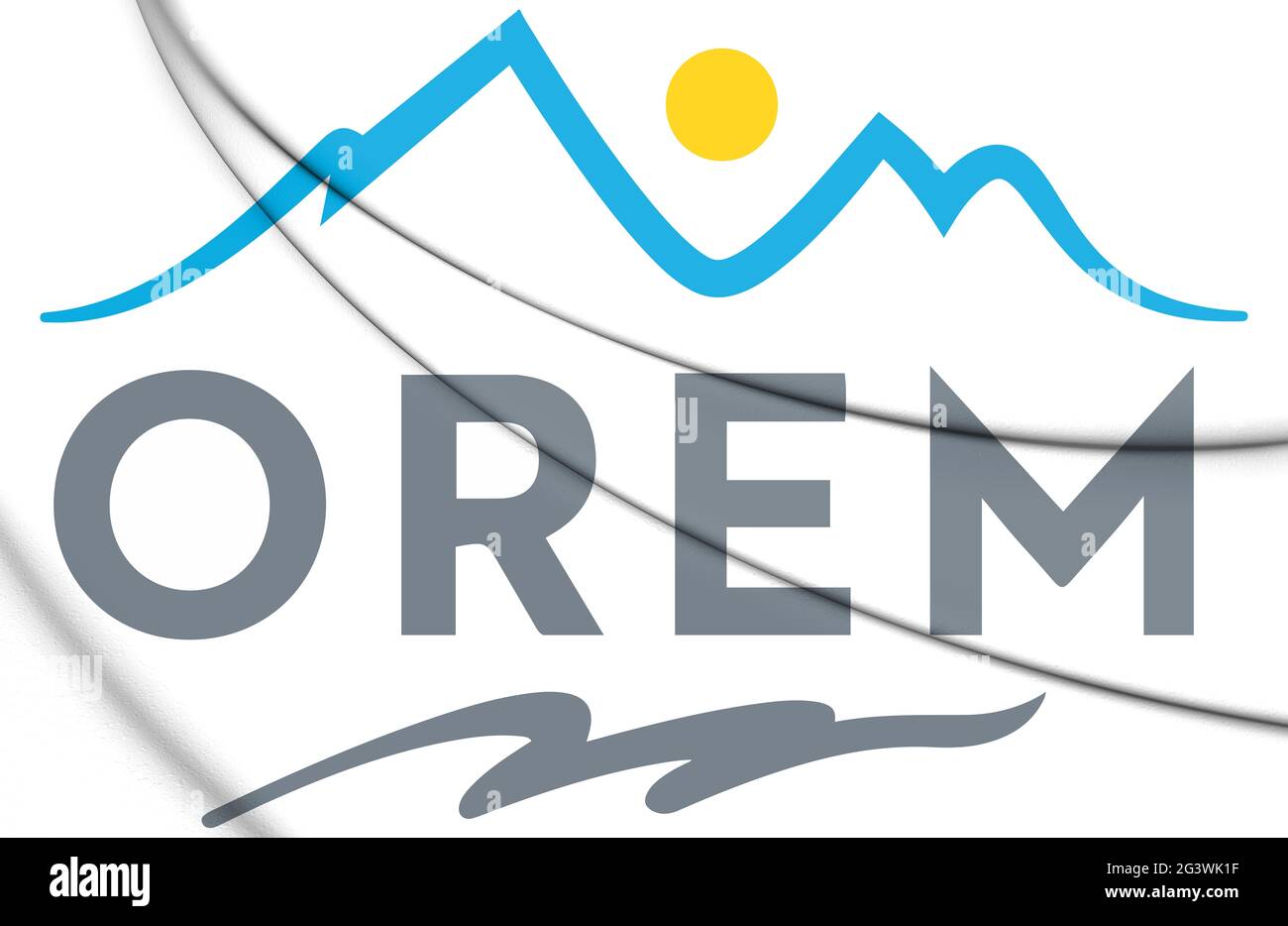 3D Emblem of Orem (Utah state), USA. 3D Illustration Stock Photo - Alamy