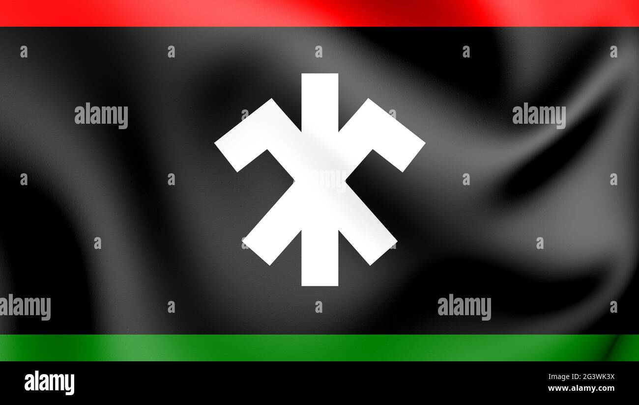 3D Flag of Free Wales Army. 3D Illustration Stock Photo - Alamy