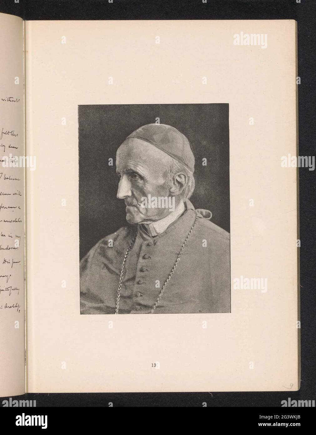 Photo production of a painting, representing a portrait of Cardinal ...