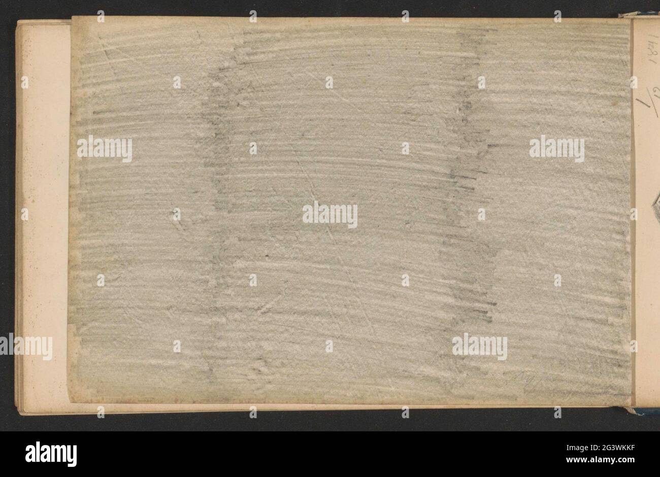 Scratches. Leaf 21 Verso from a sketchbook with 33 sheets Stock Photo ...