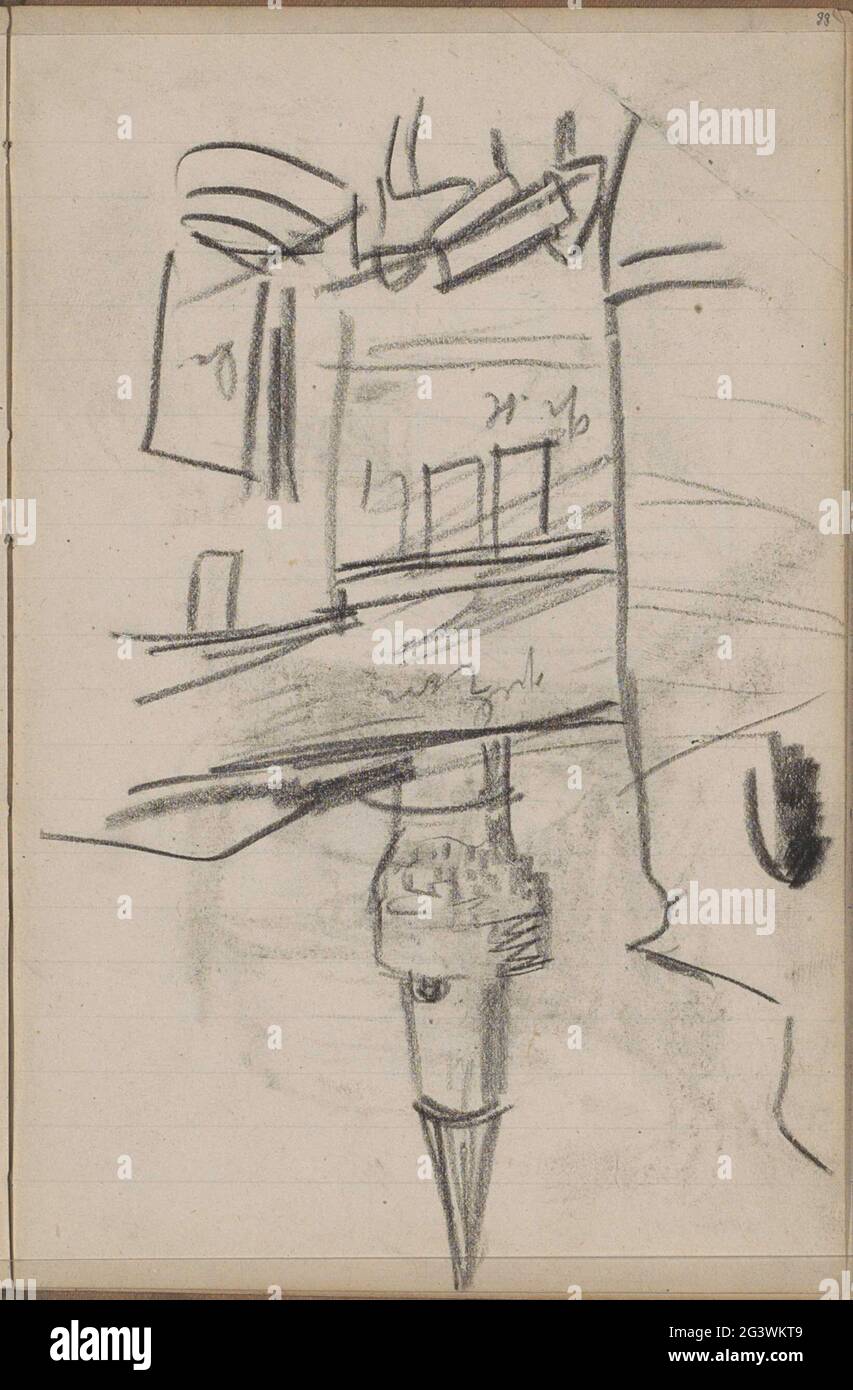 Street overlooking a minaret. Page 88 From a sketchbook with 56 sheets ...