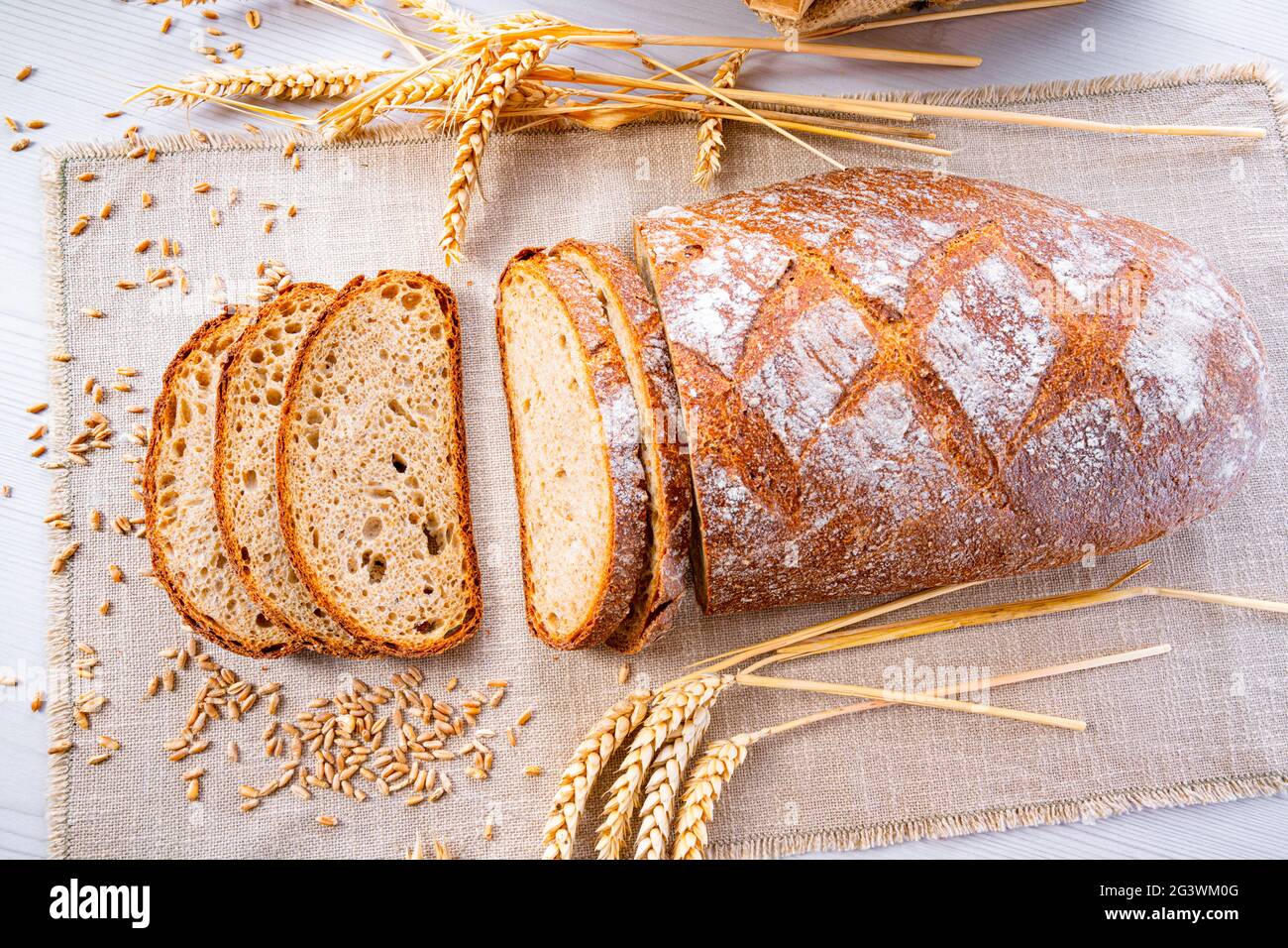 Delicious mixed rye bread, also called gray bread Stock Photo - Alamy