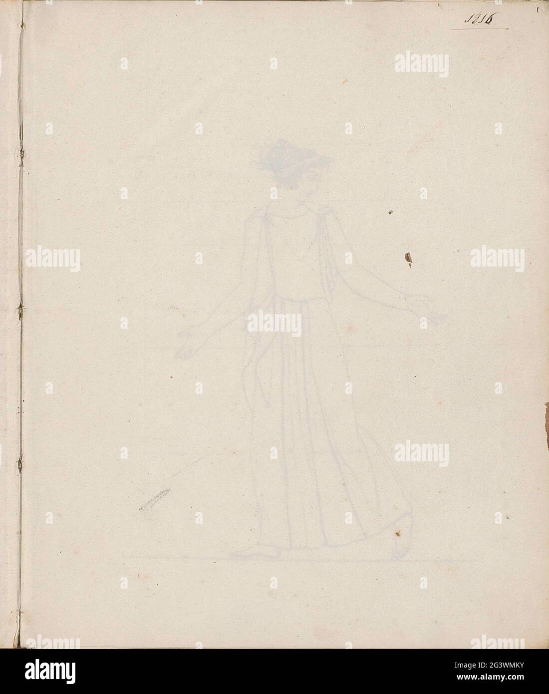 Date. Leaf 1 Recto from a sketchbook with 94 sheets Stock Photo - Alamy