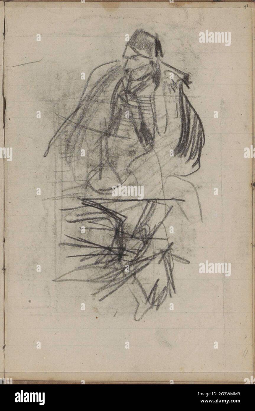 Man in oriental clothing. Page 96 From a sketchbook with 58 sheets ...