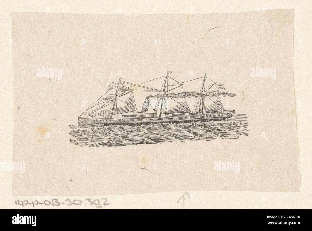 Steamship with sailing Stock Photo - Alamy