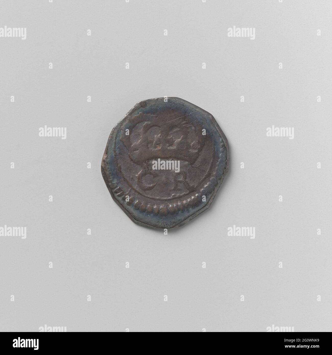 Emergency coin of four penny of Karel I, king of England beaten from ...