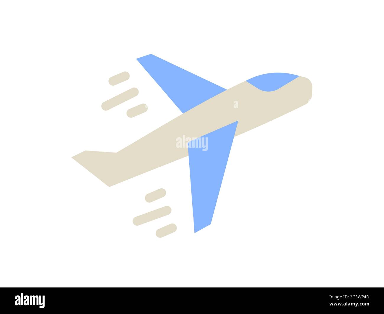 flight airplane single isolated icon with flat style vector ...