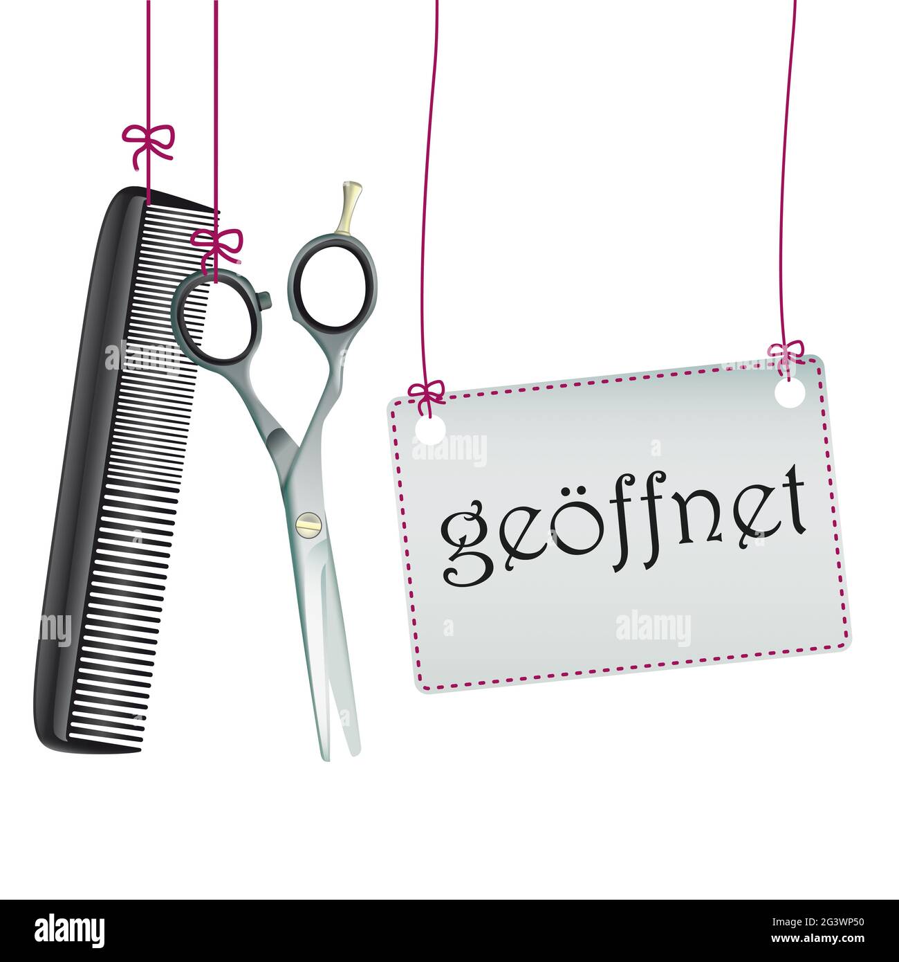 Barber tools hair comb Cut Out Stock Images & Pictures - Alamy