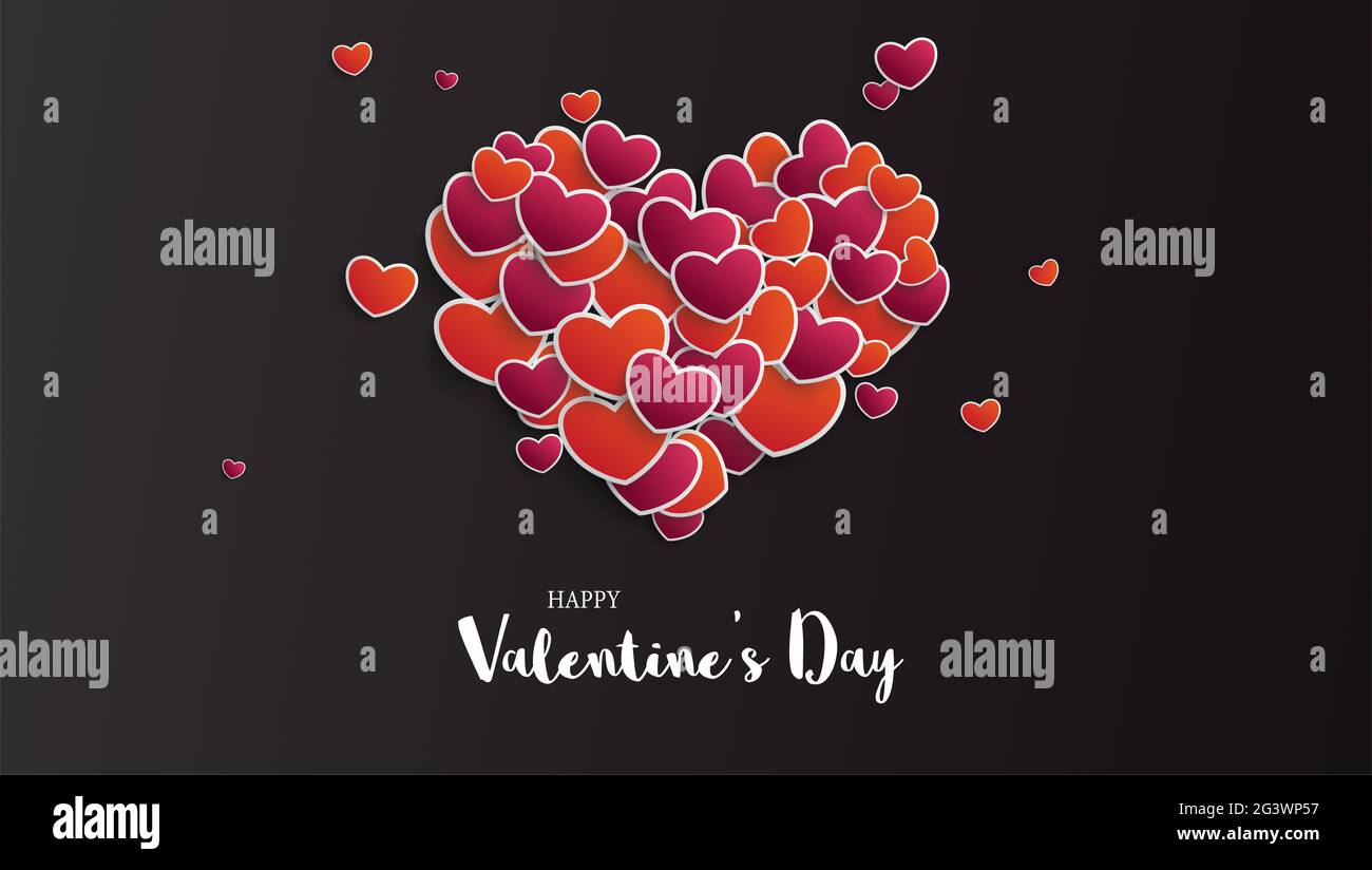 Valentines day romantic flying heart hi-res stock photography and ...