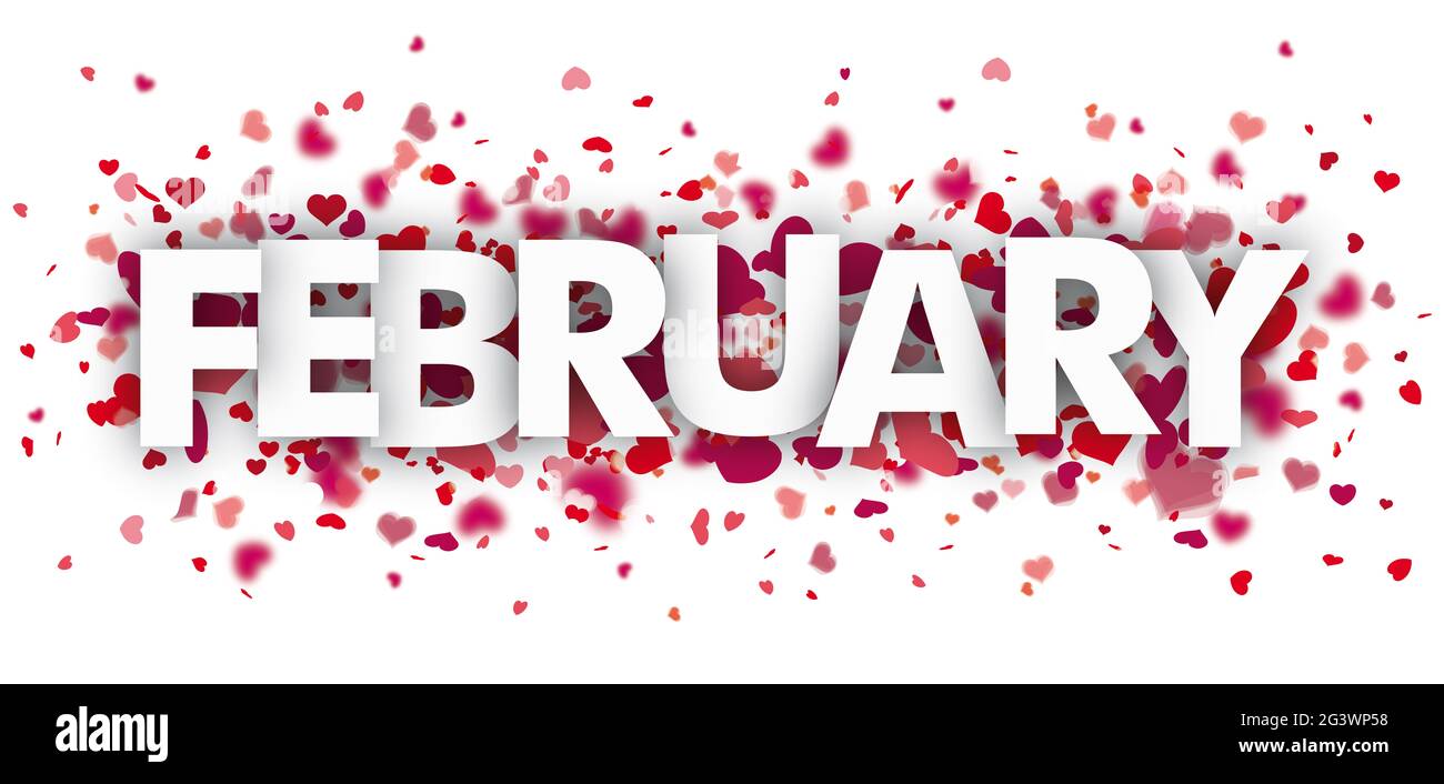 February outline hi-res stock photography and images - Alamy