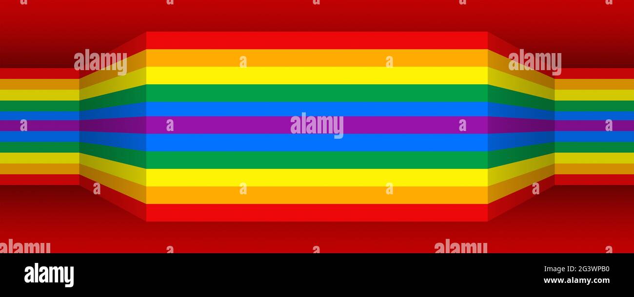 Rainbow colors banner background Stock Photo - Alamy