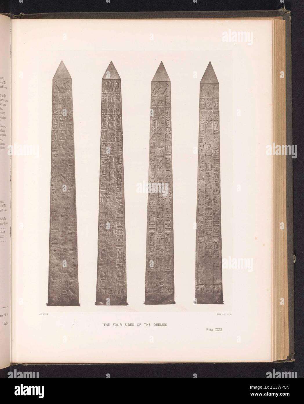 The four sides of the obelisk Stock Photo - Alamy
