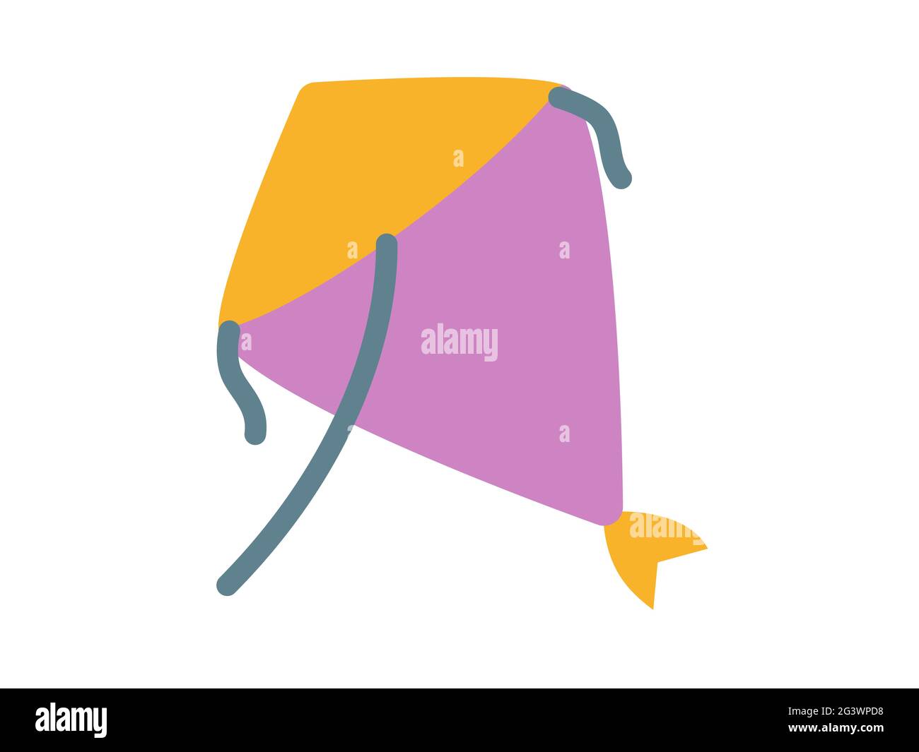 kite single isolated icon with flat style vector illustration Stock ...