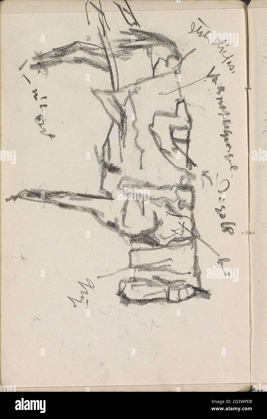 Stressed horse. Page 85 From a sketchbook with 44 sheets Stock Photo ...