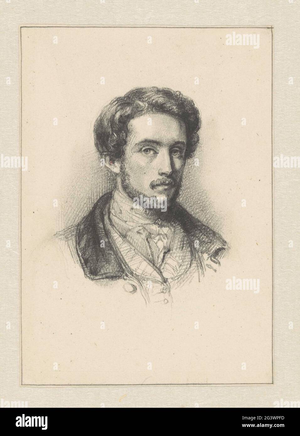 Self-portrait of Louis Moritz Stock Photo - Alamy