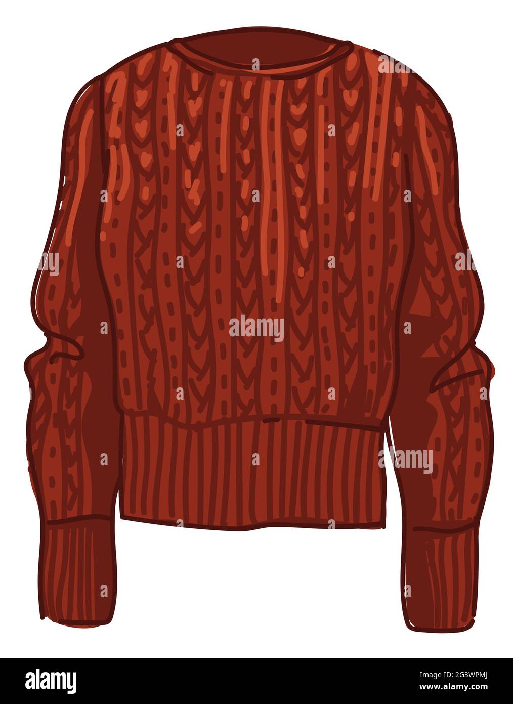 Wearing woolen sweater Stock Vector Images - Alamy