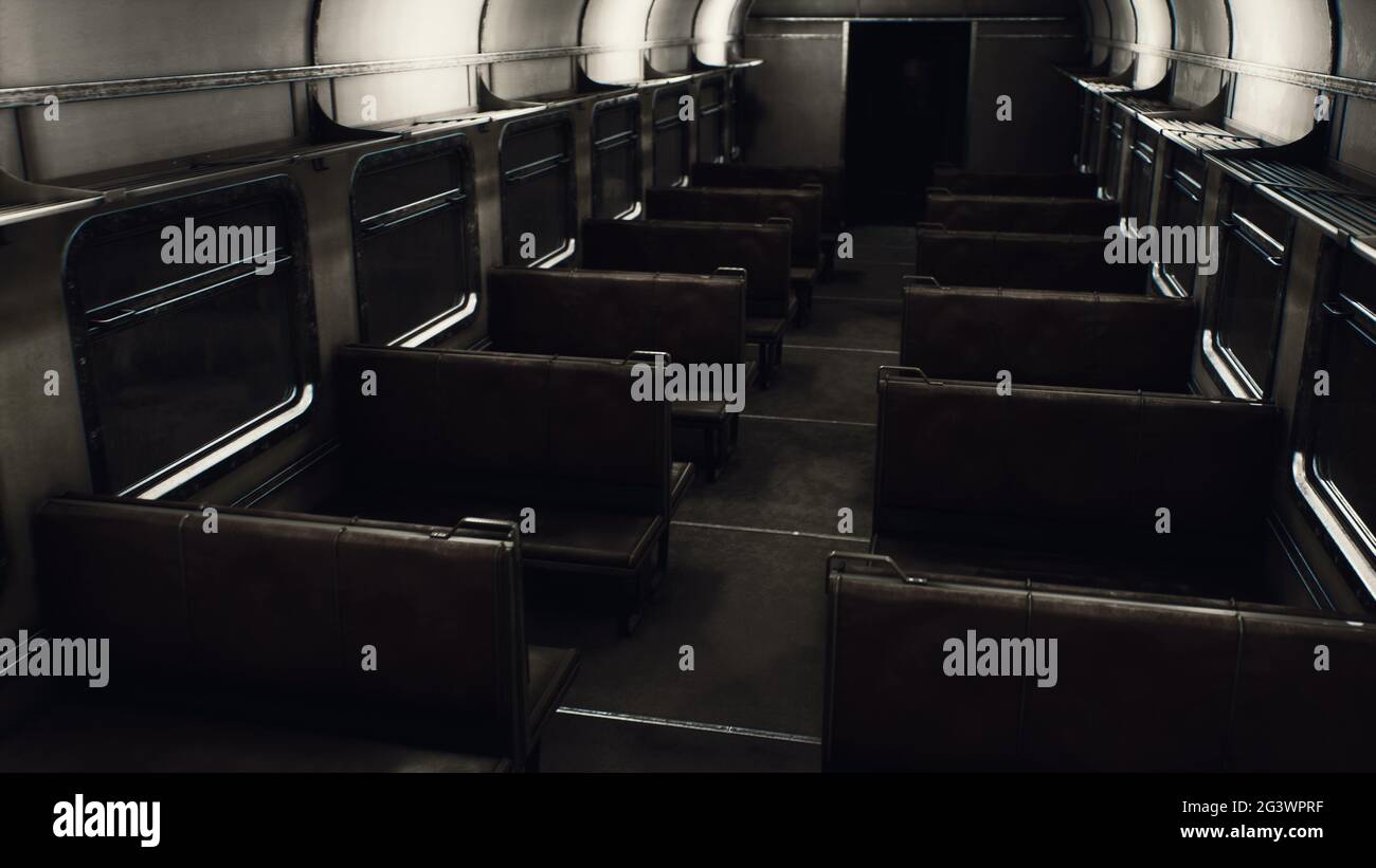 Interior of old soviet electric train Stock Photo - Alamy