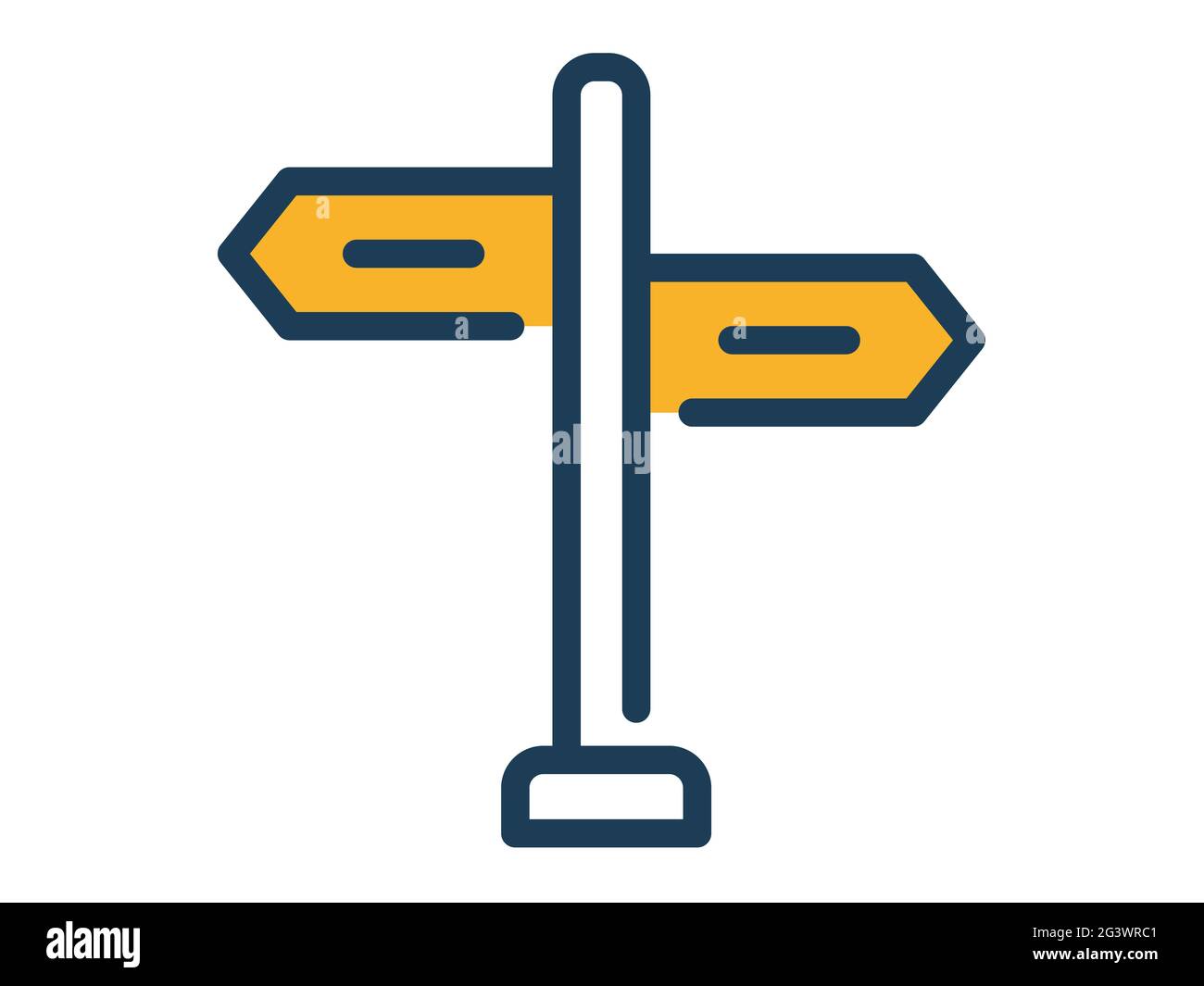 signboard single isolated icon with dash or dashed line style vector ...