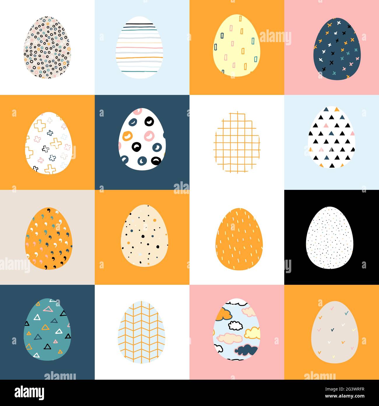 Yellow spots on orange Stock Vector Images - Alamy