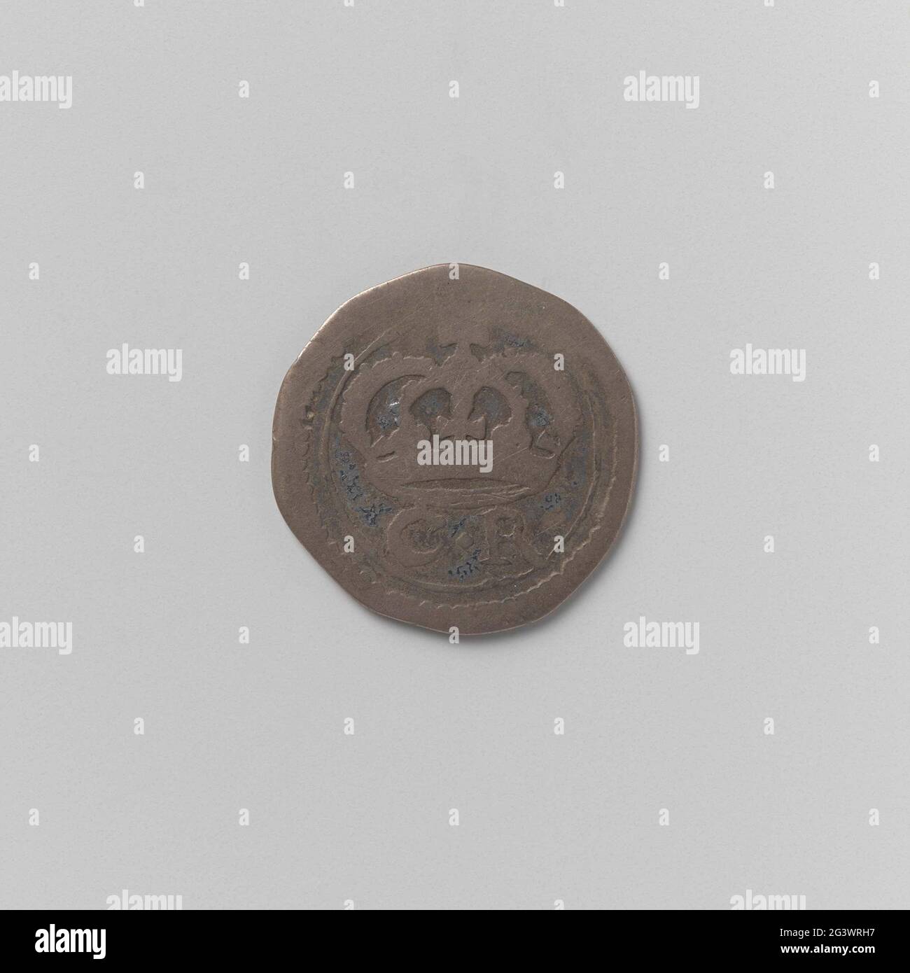 Emergency coin of four penny of Karel I, king of England beaten from ...