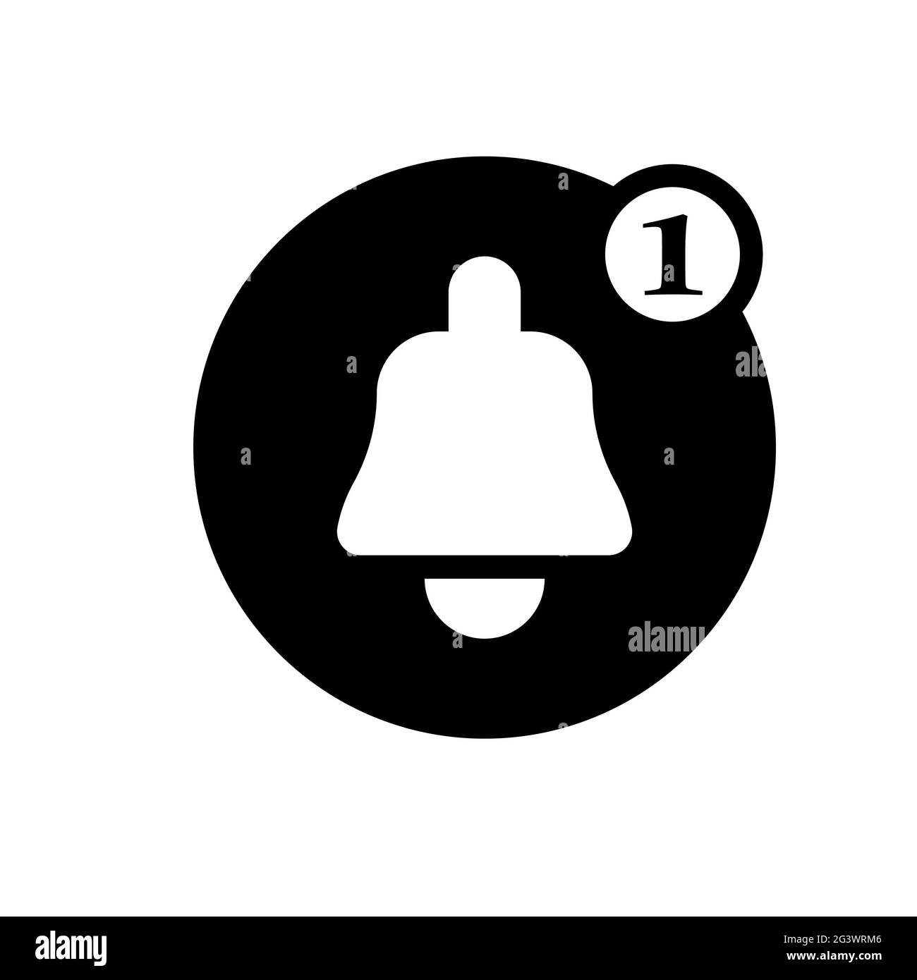 notification icon vector design illustration Stock Photo - Alamy